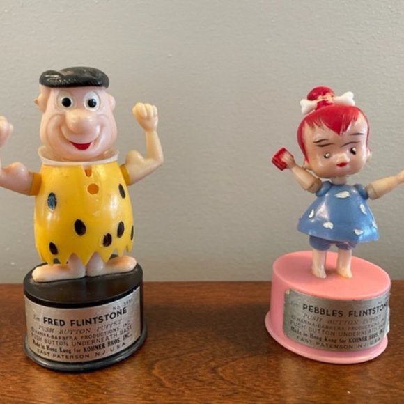 Hanna Barbara Productions | Toys | Vintage Fred Flintstone And Pebbles ...